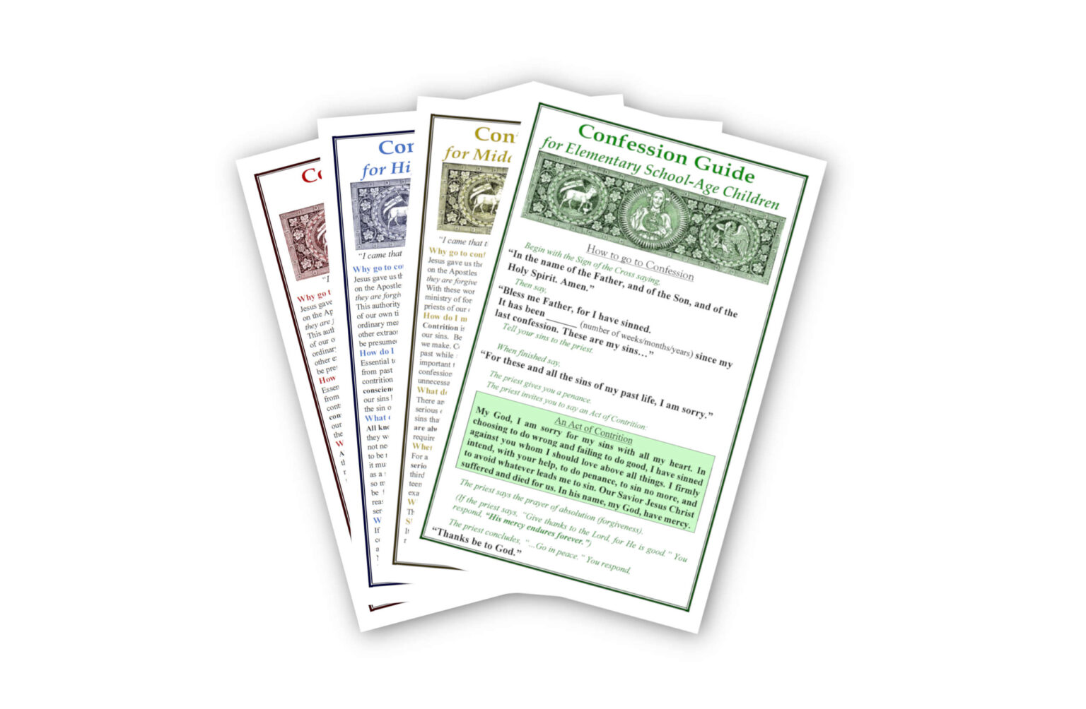 Free Confession Guide PDFs For All Ages